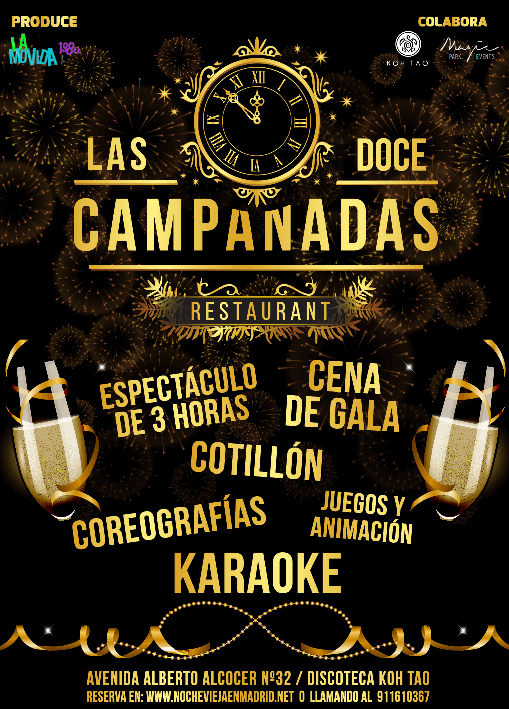 Restaurante Las 12 Campanadas: Nochevieja en Madrid